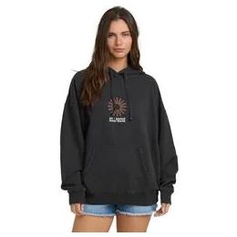 Hoodie Billabong "Sun & Waves", Damen, Gr. XS, schwarz sands, Obermaterial: 80% Walkfrottier / 20% Microfaser;, Sweatshirts Hoodie