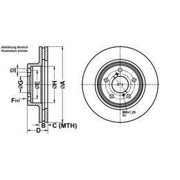 ATE Bremsensatz-Vorderachse IJF14197R5 Bremsensatz, Scheibenbremse vorne rechts links bel&uuml;ftet 260mm f&uuml;r SUBARU 26300AE040 26310AC060 26296AC010
