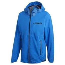 Adidas Regenjacke Zupahike TERREX 2.5 Layer RAIN.RDY (wasserdicht, atmungsaktiv) blau Herren