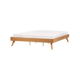Beliani Doppelbett BERRIC in Braun - (W) 187 x (H) 38 x (L) 202 cm | Gr.: onesize