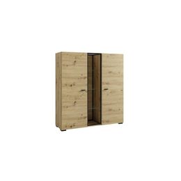 ByLiving Highboard FRAME in Artisan Eiche (Eiche-Optik) - B 120, H 130,5, T 38 cm | Gr.: onesize