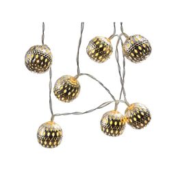MARELIDA LED Deko Lichterkette 8 Kugeln L: 70cm in silber | Gr.: onesize