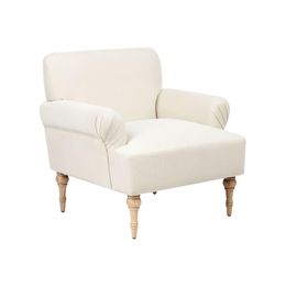 Beliani Sessel FREDROS in Beige/Braun - (W) 71 x (H) 82 x (L) 75 cm | Gr.: onesize