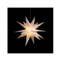 Sterntaler Dekostern | Weihnachtsstern mit Schneeflocken Design | Faltstern | Wei | Gr.: onesize