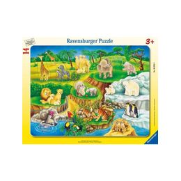 Ravensburger Kinderpuzzle - 06052 Zoobesuch - Rahmenpuzzle f&uuml;r Kinder ab 3... | Gr.: onesize