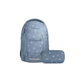 Coocazoo Schulrucksack-Set MATE "Bloomy Daisy" 2-tlg. in Blau | Gr.: onesize
