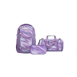 Coocazoo Schulrucksack-Set MATE "Arctic Lights" 3-tlg. in Lila | Gr.: onesize