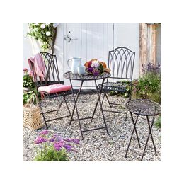 Butlers Gartenm&ouml;bel-Set MANDALA GARDEN 3-tlg. in Braun | Gr.: onesize