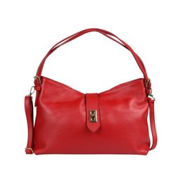 Florence Schultertasche Leder dunkelrot ca. 37cm | Gr.: onesize