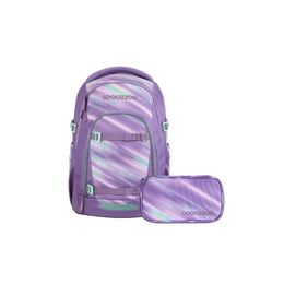 Coocazoo Schulrucksack-Set MATE "Arctic Lights" 2-tlg. in Lila | Gr.: onesize