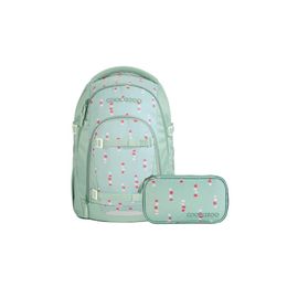 Coocazoo Schulrucksack-Set MATE "Dancing Dots" 2-tlg. in Blau | Gr.: onesize