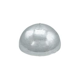SATISFIRE Discokugel Halb-Spiegelkugel mit Motor D: 50cm in silber | Gr.: onesize
