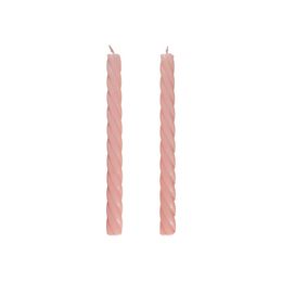 Butlers Stabkerze TWISTED 2er-Set in Rosa | Gr.: onesize