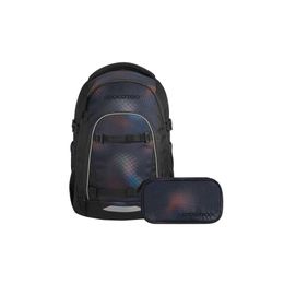 Coocazoo Schulrucksack-Set MATE "Rainbow Illusion" 2-tlg. in Schwarz | Gr.: onesize