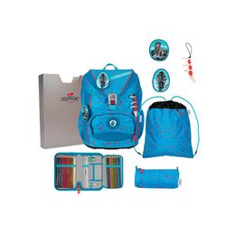 DerDieDas ErgoFlex Light Superflash Blue Ice Schulranzenset 5-teilig | Gr.: onesize