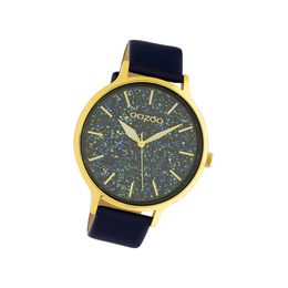 Analog-Armbanduhr Oozoo Timepieces dunkelblau extra gro&szlig; (ca. 48mm) | Gr.: onesize