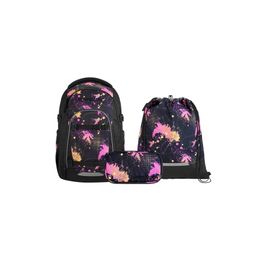 Coocazoo Schulrucksack-Set MATE "Colour Drift" 3-tlg. in Schwarz | Gr.: onesize