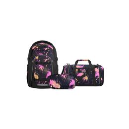 Coocazoo Schulrucksack-Set MATE "Colour Drift" 3-tlg. in Schwarz | Gr.: onesize