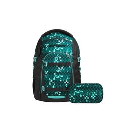 Coocazoo Schulrucksack-Set MATE "Pixel Blox" 2-tlg. in Blau | Gr.: onesize