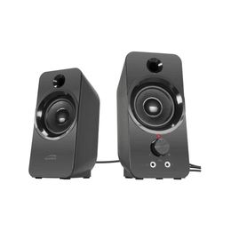 Speed-Link Speedlink DAROC Stereo PC Speaker Lautsprecher Klinkenstecker 3,5mm AUX 12Watt USB schwarz | Gr.: onesize