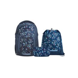 Coocazoo Schulrucksack-Set MATE "Boho Glam" 3-tlg. in Blau | Gr.: onesize