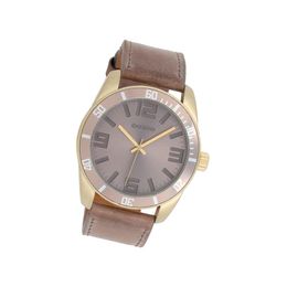 Analog-Armbanduhr Oozoo Vintage Series braun gro&szlig; (ca. 45mm) | Gr.: onesize