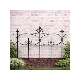 AltoBelli Rankgitter CIELO Metall Zaun Antik Rost Braun Lackiert 80x50 cm | Gr.: onesize
