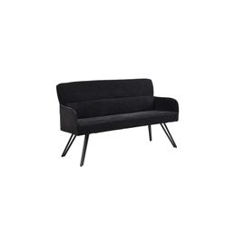 ByLiving Bank TINO in schwarz - B 140, H 94, T 67 cm | Gr.: onesize