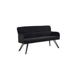 ByLiving Bank TINO in schwarz - B 160, H 94, T 67 cm | Gr.: onesize