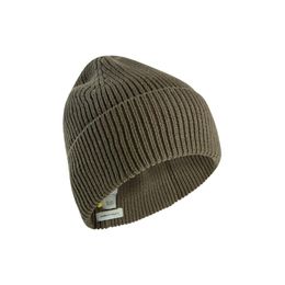 Camel Active Beanie aus einem Baumwoll-Kaschmir Mix in Dunkelbraun | Gr.: onesize