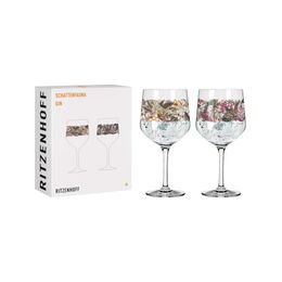 Ritzenhoff Gin-Glas 3691002 700 ml 2 St&uuml;ck Schattenfauna Set Nr. 2 Leopard Eule | Gr.: onesize