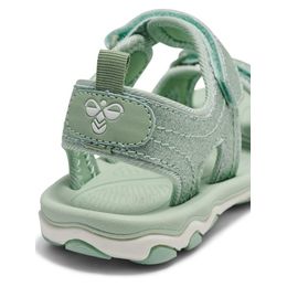 Hummel Kinder Sandale "Sandal Glitter Jr" in Gr&uuml;n | Gr.: 27