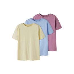 TWO SOON 3er-Pack T-Shirt in Pastel Yellow | Gr.: 110/116