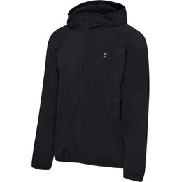 Hummel Trainingsjacke "Hmlpulse Windbreaker Jacket" in Schwarz | Gr.: XL
