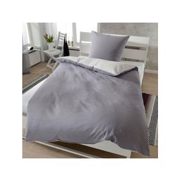 Janine Bettw&auml;sche titan/platin in titan platin | Gr.: 240x220 (2x 80x80 cm)