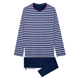 HOM Pyjama Long Sleepwear Atlantic in blue stripes | Gr.: M