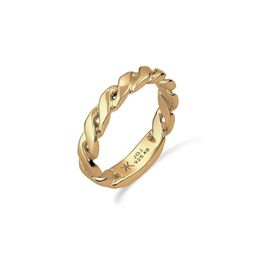 Kuzzoi Ring 925 Sterling Silber in Gold | Gr.: 60