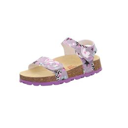 Superfit Tieffu&szlig;bett Sandale FUSSBETTPANTOFFEL in Lila/Mehrfarbig | Gr.: 38
