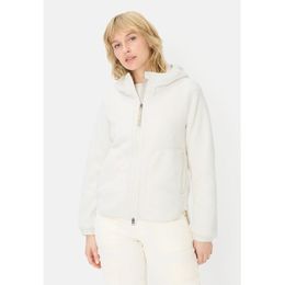 Camel Active Polar-Fleecejacke mit fester Kapuze in Milchwei&szlig; | Gr.: 44