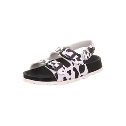 Superfit Tieffu&szlig;bett Sandale FUSSBETTPANTOFFEL in Schwarz/Wei&szlig; | Gr.: 24