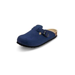 vitaform Nubukleder Clogs in royalblau | Gr.: 48