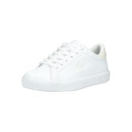 Lacoste Sneaker in Wei&szlig;/Beige | Gr.: 38