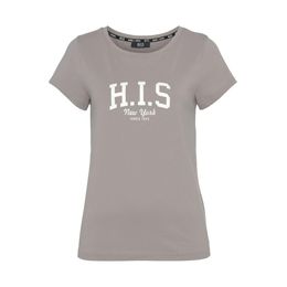 H.I.S. T-Shirt in hellgrau | Gr.: 44-46
