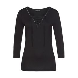 Laura Scott 3/4-Arm-Shirt in schwarz | Gr.: 44