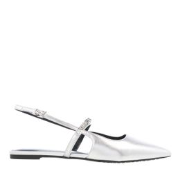 Michael Kors Dina Flex Sling Flat - Gr. 39 (EU) - in Silber