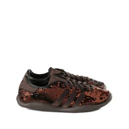 ADIDAS X WALES BONNER Low-Top Sneaker - Nylon Trainers With All-Over Sequin - Gr. 5_5 - in Schwarz - f&uuml;r Damen