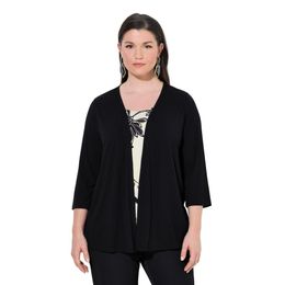 Ulla Popken Shirt in schwarz | Gr.: 46-48