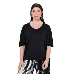 Ulla Popken Shirt in schwarz | Gr.: 54-56