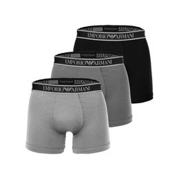 Emporio Armani Boxershort 3er Pack in Schwarz/Grau | Gr.: XL