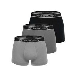 Emporio Armani Boxershort 3er Pack in Schwarz/Grau | Gr.: XL
